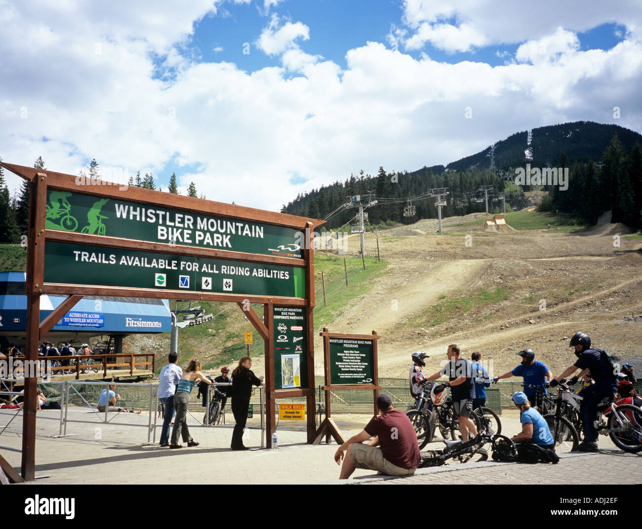 Whistler Mountain Bike Park starting point for 200 kilometers of trails ...