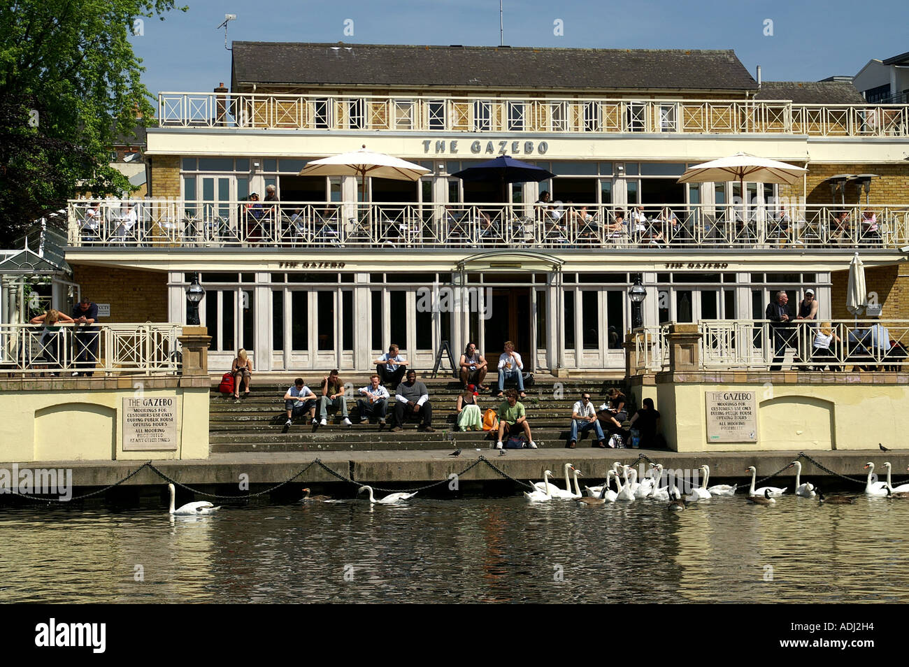 The Gazebo pub Kingston-Upon-Thames River Thames Stock Photo - Alamy