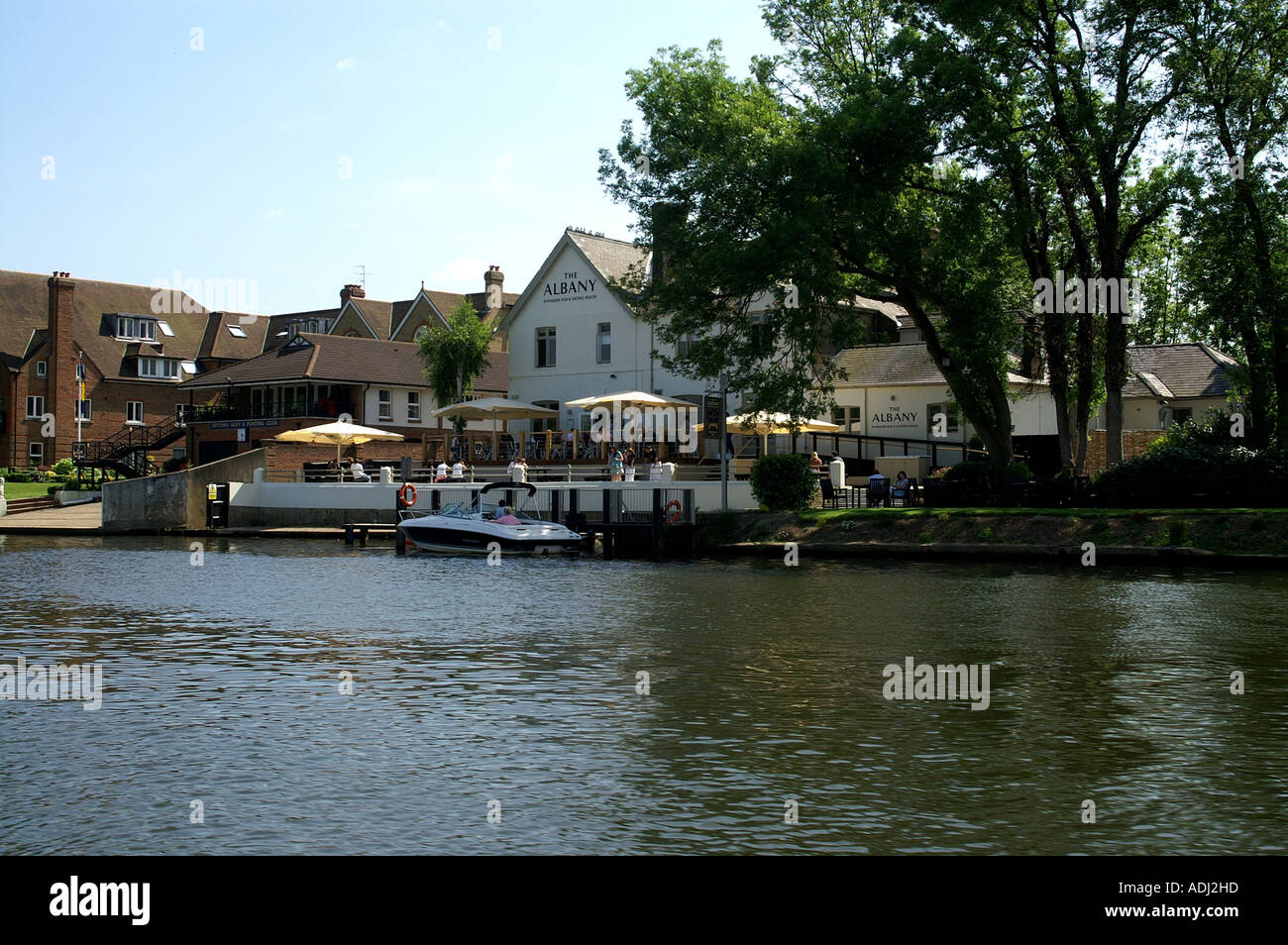 The Albany pub Kingston-upon-Thames River Thames London England Stock ...