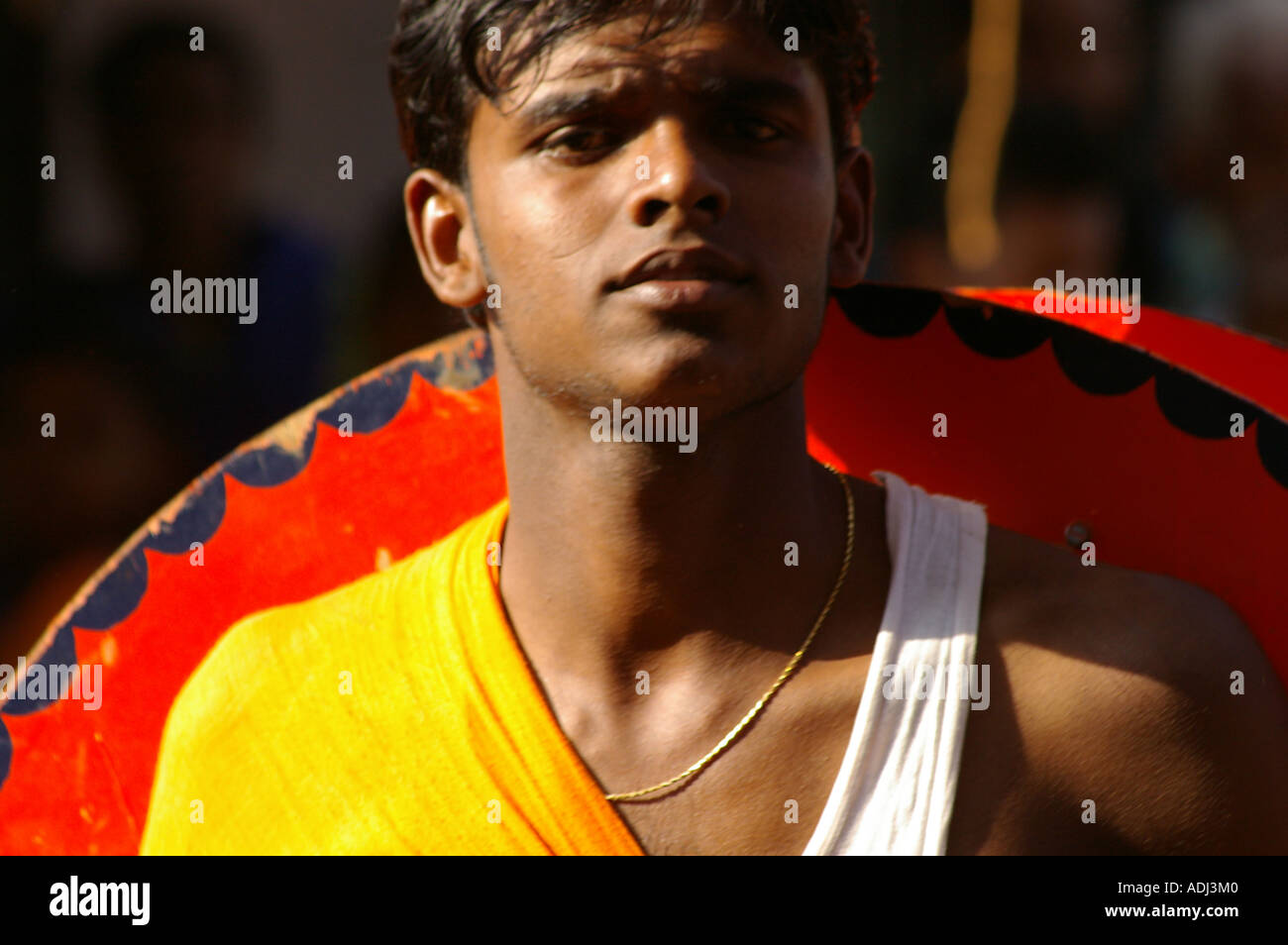 Trivandrum Thiruvananthapuram Kerala Portrait young Indian drummer ...
