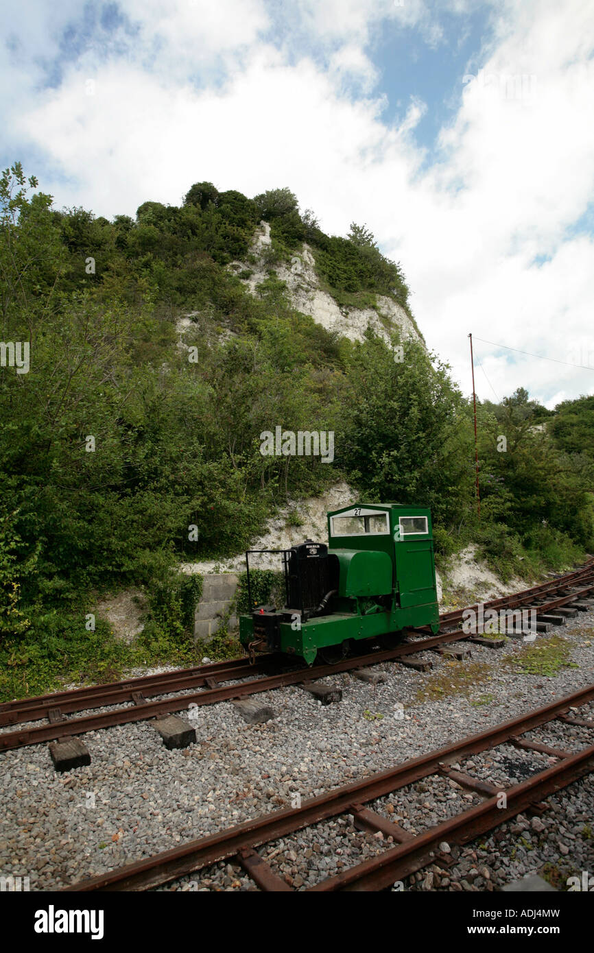 Motor Rail Simplex narrow gauge locomotive on track at Amberley Working ...