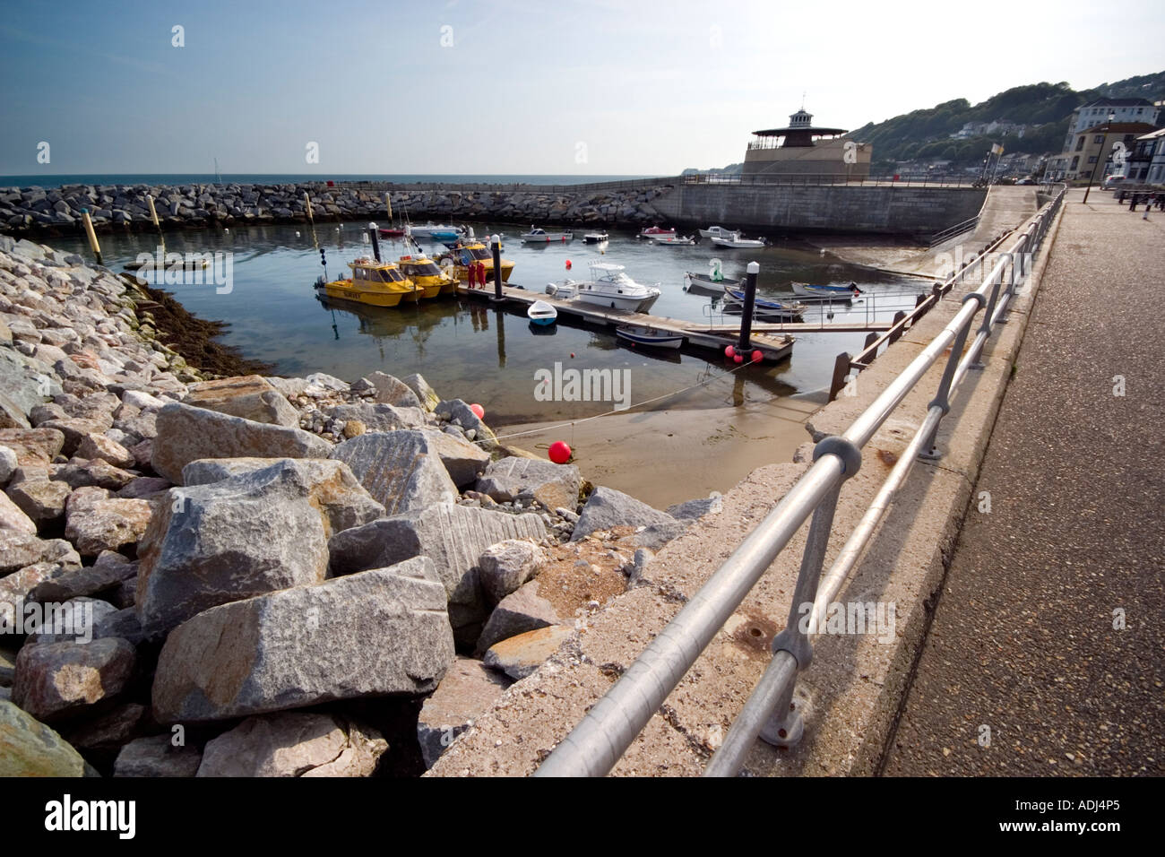 harbour Ventnor Seafront and beach Isle of Wight Summer 2006 Stock ...