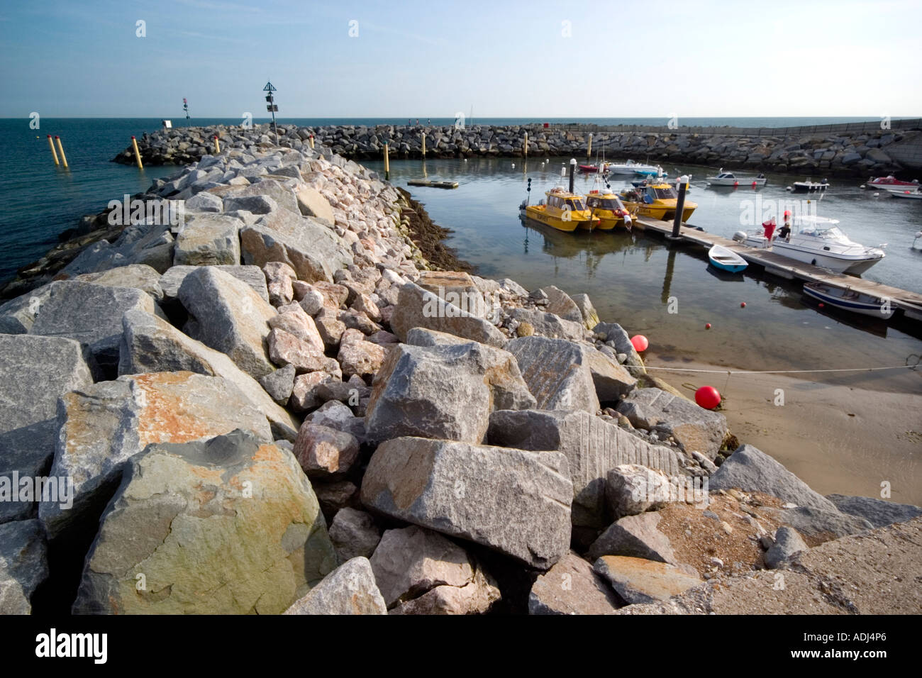 harbour Ventnor Seafront and beach Isle of Wight Summer 2006 Stock ...