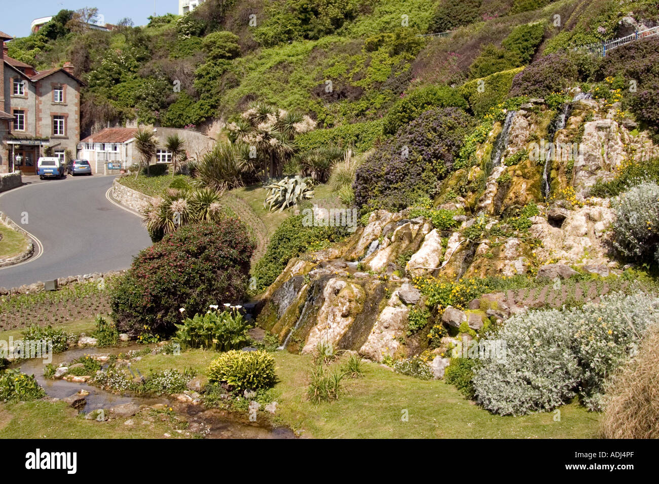 Ventnor Cascades Ventnor Seafront and beach Isle of Wight Summer 2006 ...
