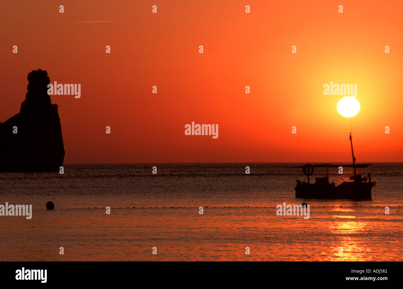 Blurred red sky with sunse Stock Photo - Alamy