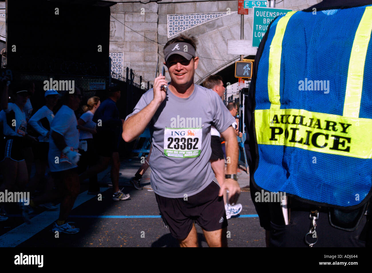 Running in the 35th Annual New York City Marathon Stock Photo - Alamy