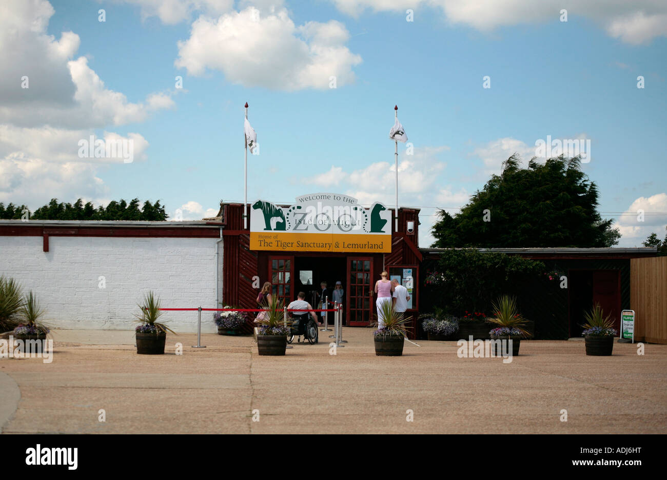 Entrance to the Isle of Wight Zoo, Sandown, Isle of Wight, Hampshire ...