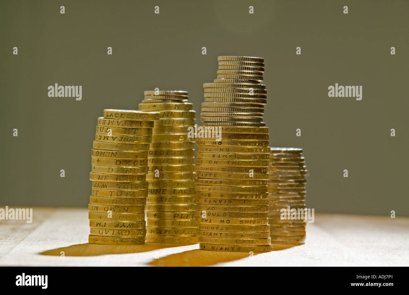 stacks of coins Stock Photo - Alamy