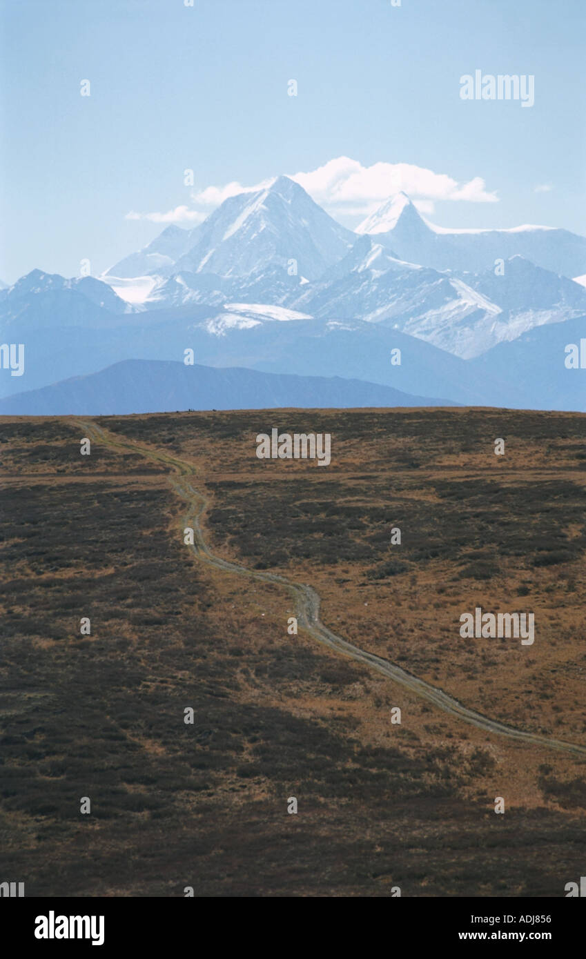 The highest peak of Siberia the Belukha Mount Altai Russia Stock Photo ...