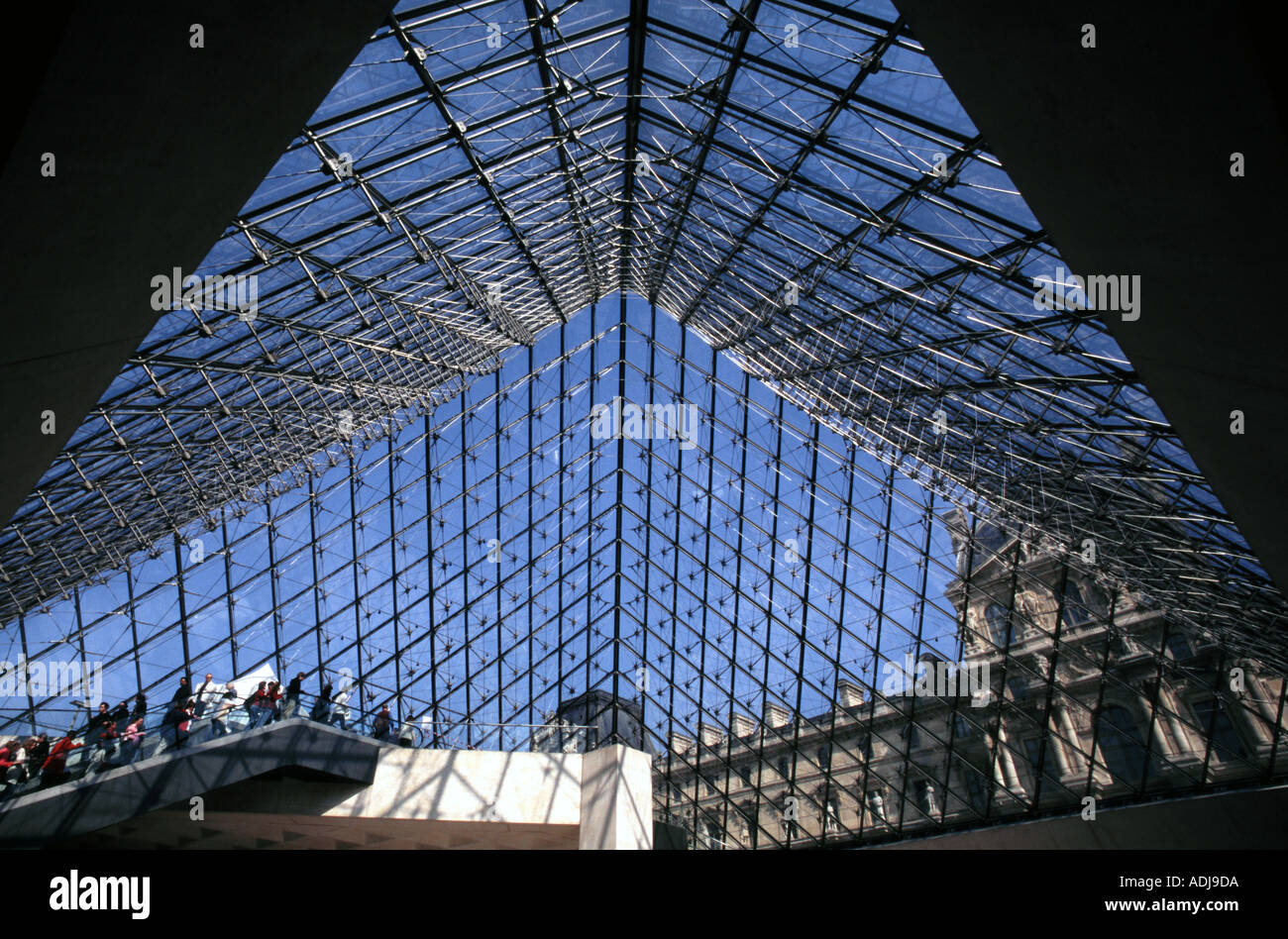 Museum Louvre Interior Pyramid in front of the Palais Royal Paris ...