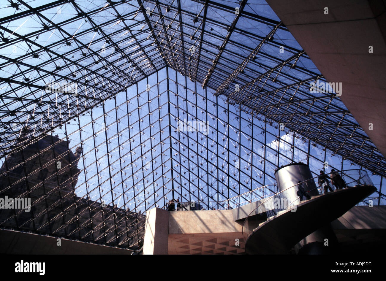 Museum Louvre Interior Pyramid in front of the Palais Royal Paris ...