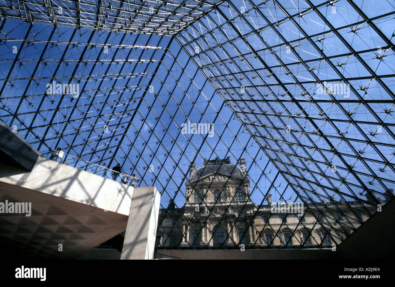 Museum Louvre Interior Pyramid in front of the Palais Royal Paris ...