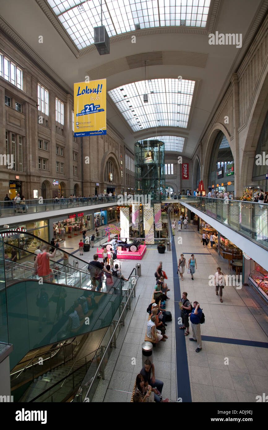 Hauptbahnhof Leipzig Saxony Germany The largest passenger railway ...