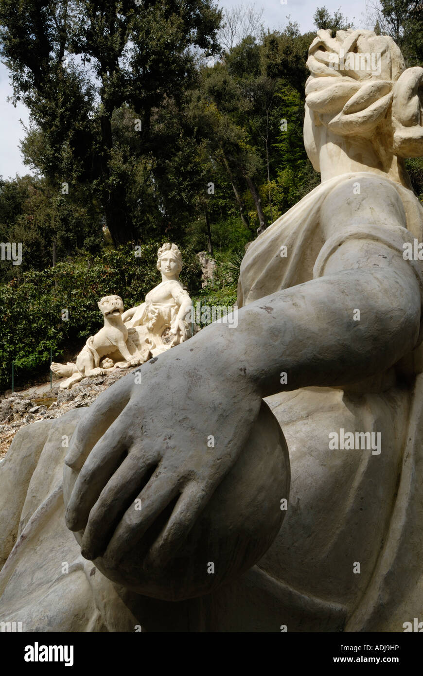 Italy, Tuscany, Collodi. The historic Gardens of villa Garzoni Stock ...