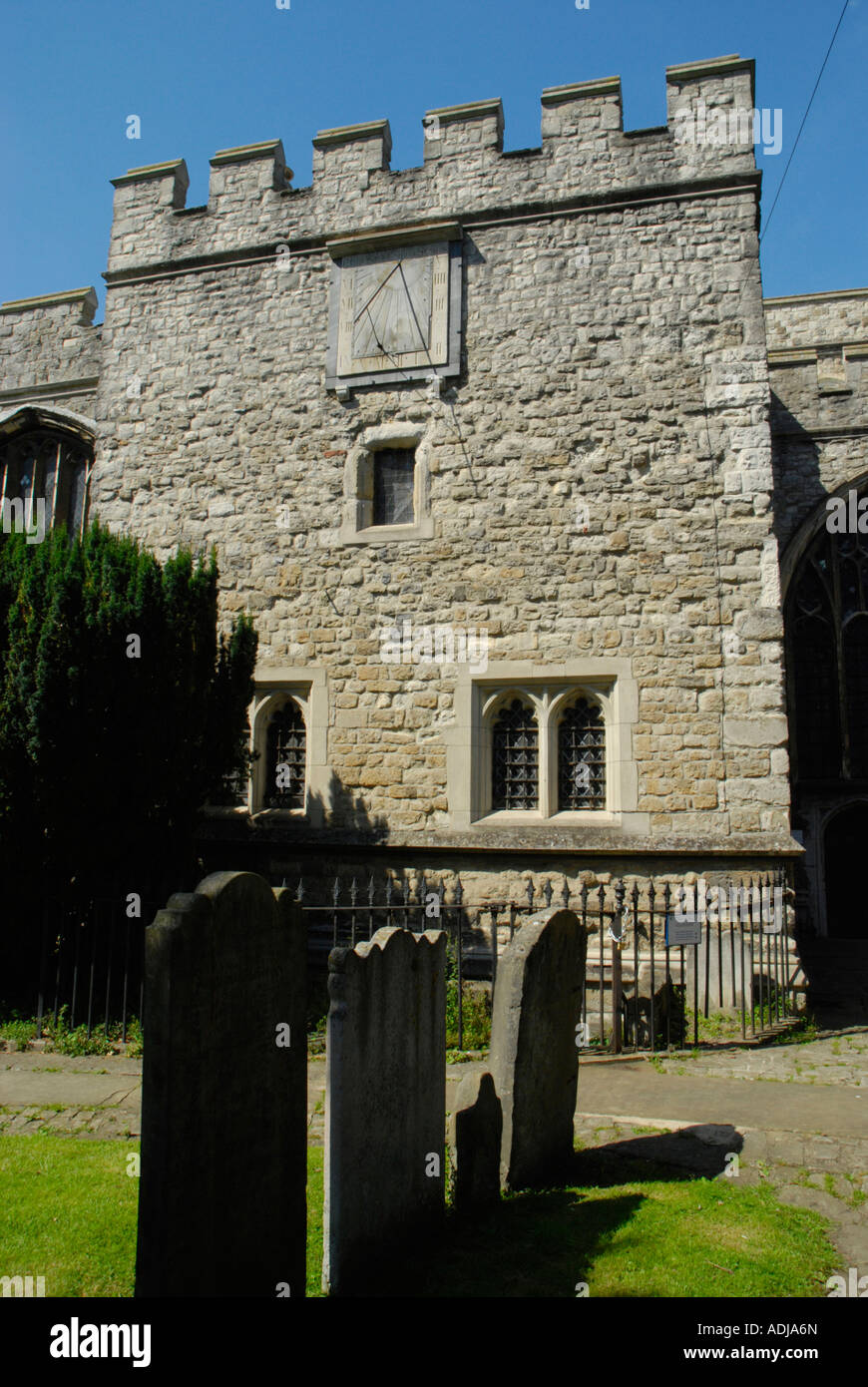 All Saints Church and graveyard Maidstone Kent England Stock Photo - Alamy