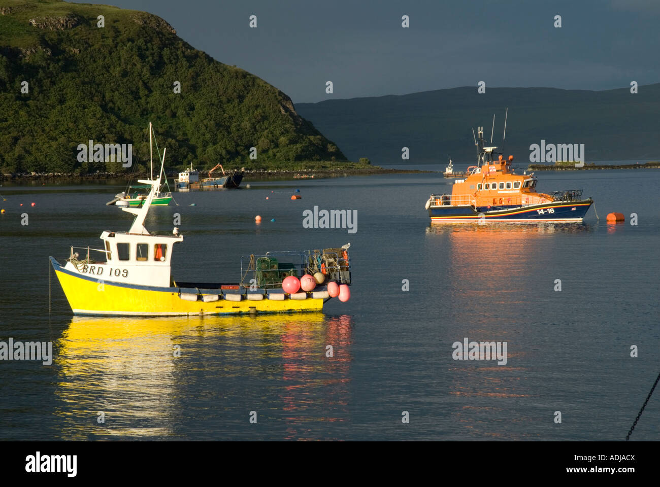 Harbour Boats Portree, Skye, Scotland Stock Photo - Alamy