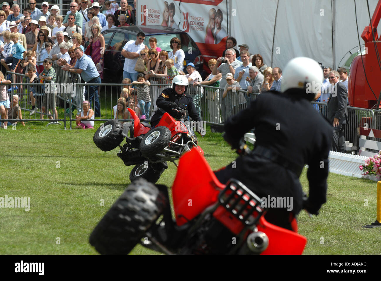 White Helmets Motor Cycle Display Team at Shrewsbury Flower Show ...