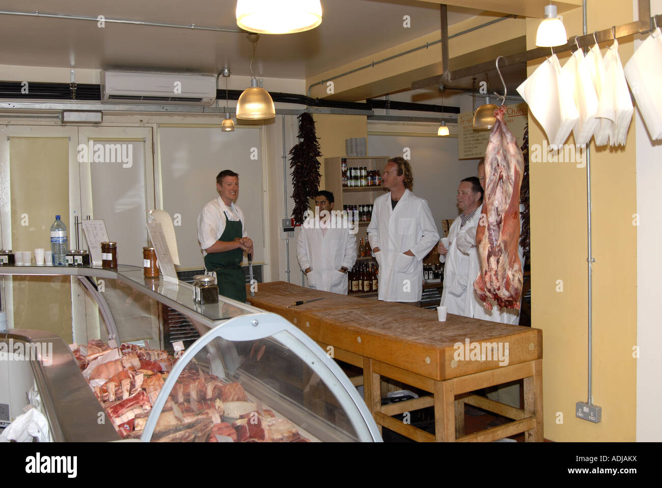 Butchery class at Ginger Pig 8 10 Moxon Street London W1U 4EW Stock ...