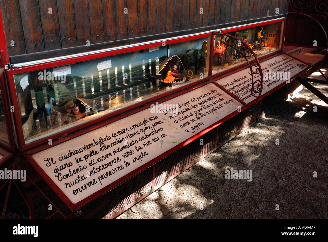 Italy, Tuscany, Collodi. Pinocchio's theme park. A 1920 mechanical ...