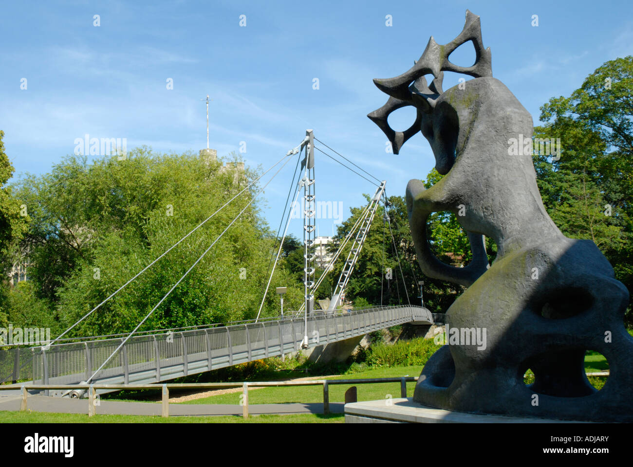 Stag in river hi-res stock photography and images - Alamy