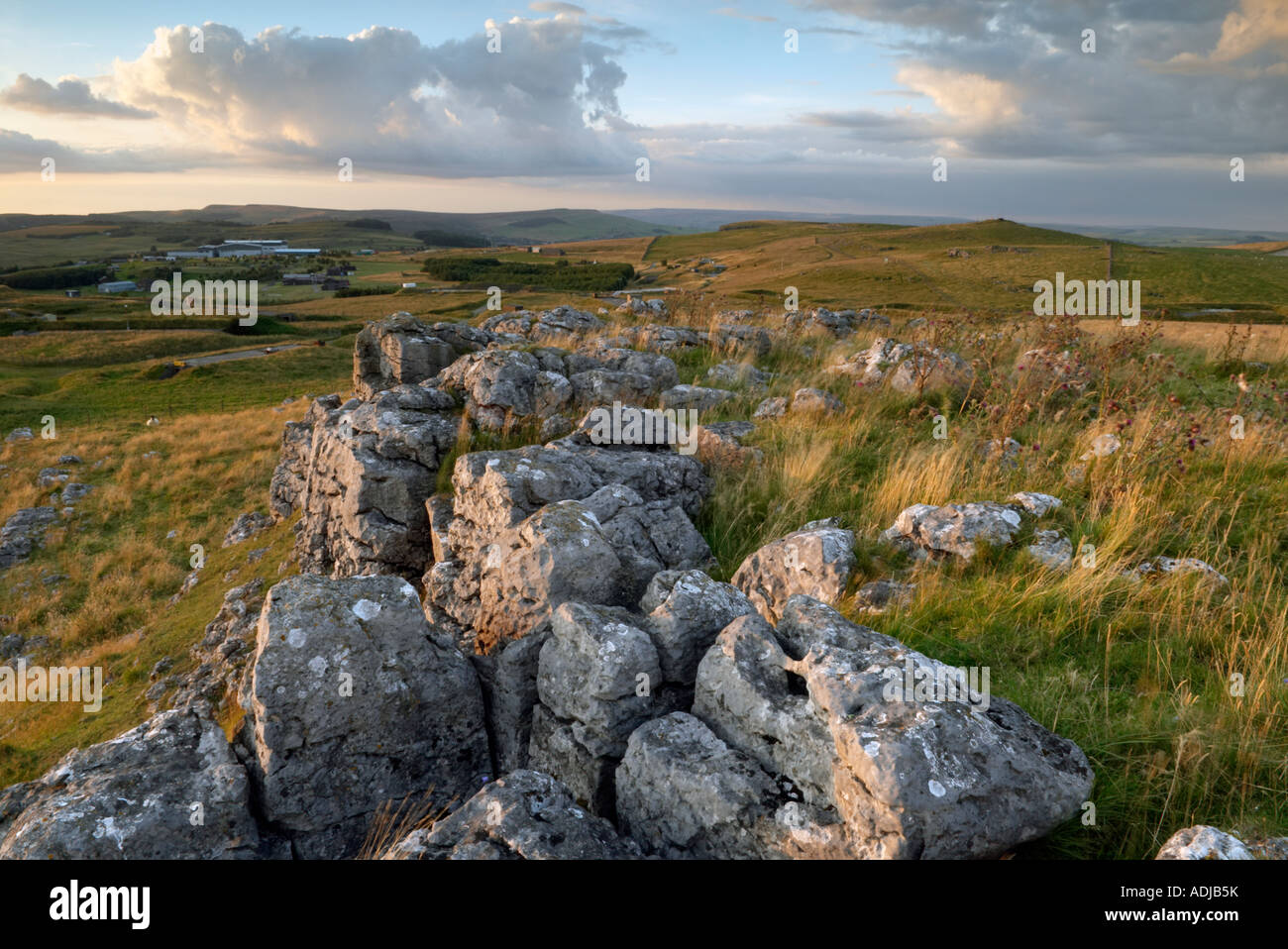Limestone rock near "High Edge" at Buxton in Derbyshire "Great Britain ...