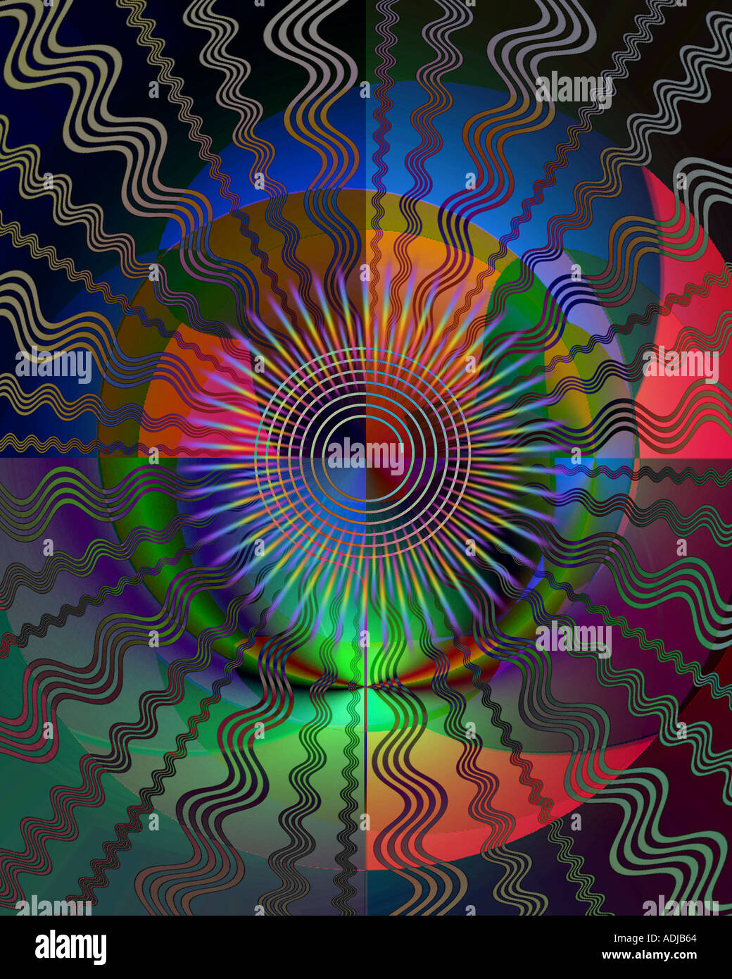 Waves and wave lengths a crucial part of RFID technology Stock Photo ...