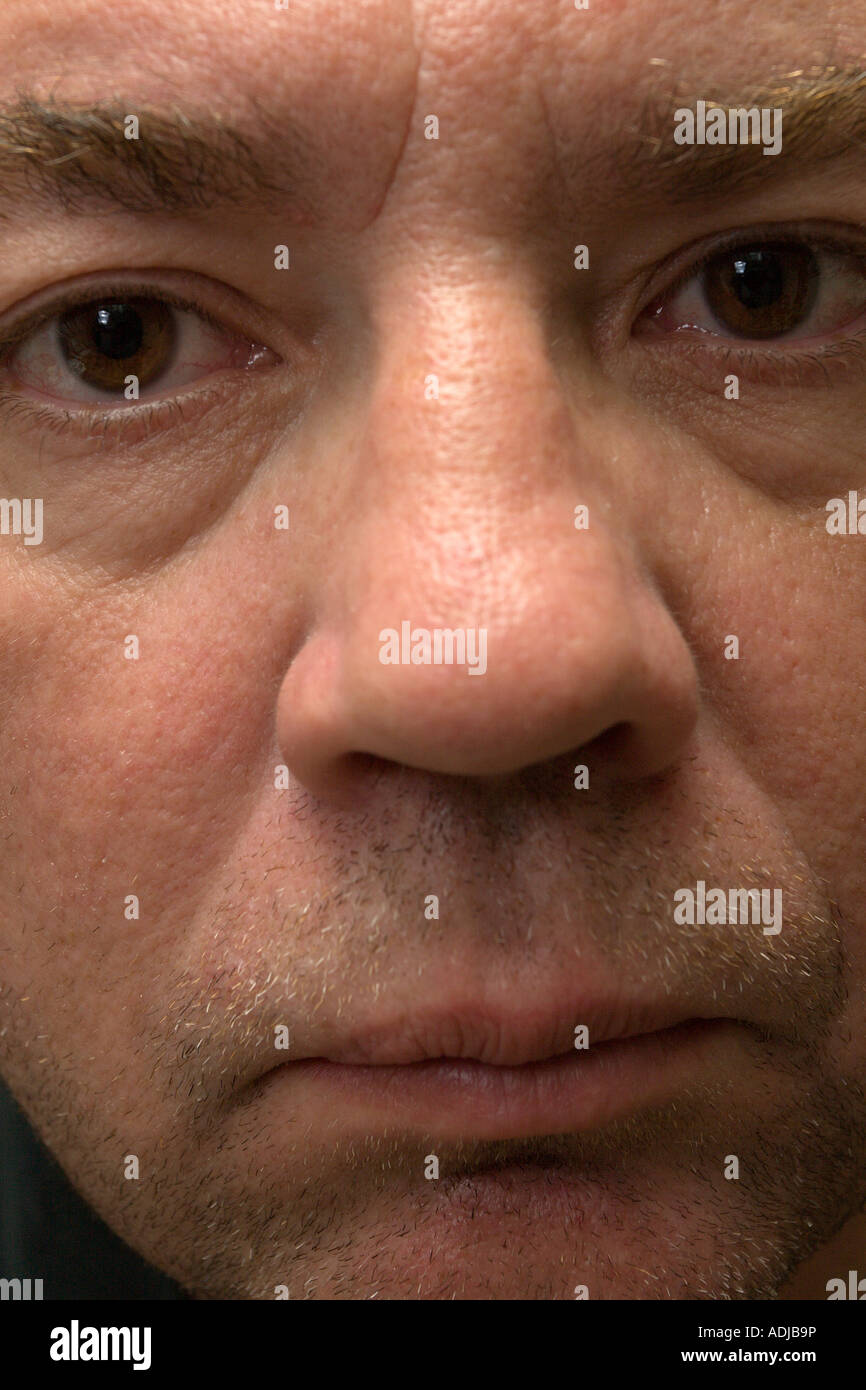 Full Frame Partial View of Man Face Stock Photo - Alamy