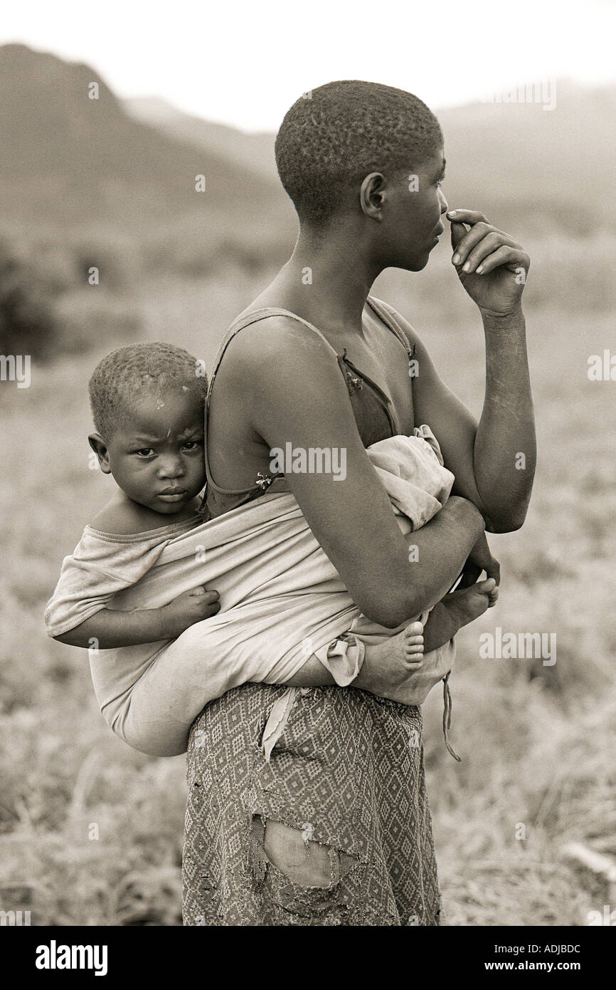 African Woman And Child