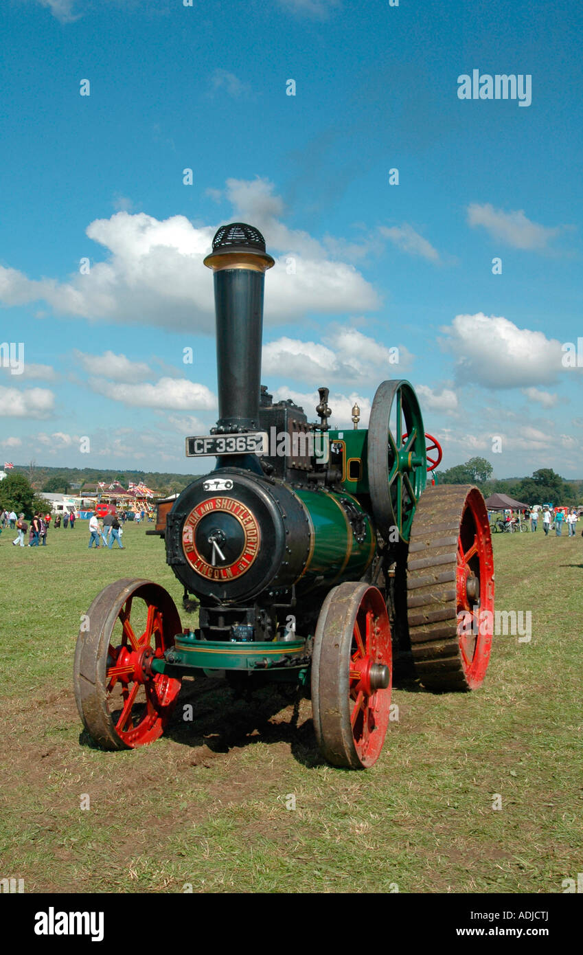 Single cylinder Clayton and Shuttleworth agricultural engine at Weeting ...