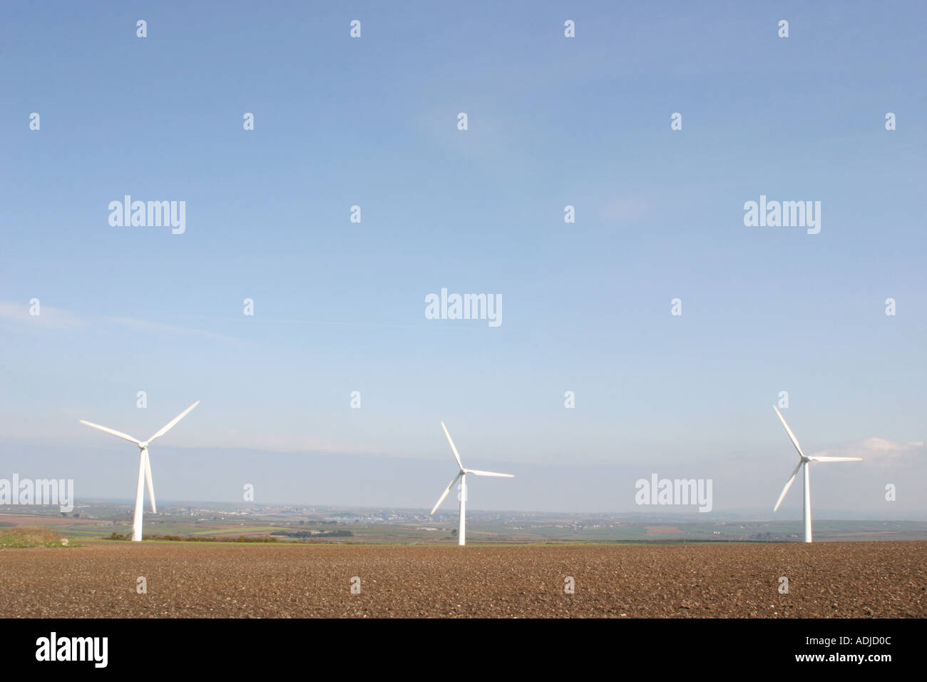 Windmills Electric wind turbines Stock Photo - Alamy