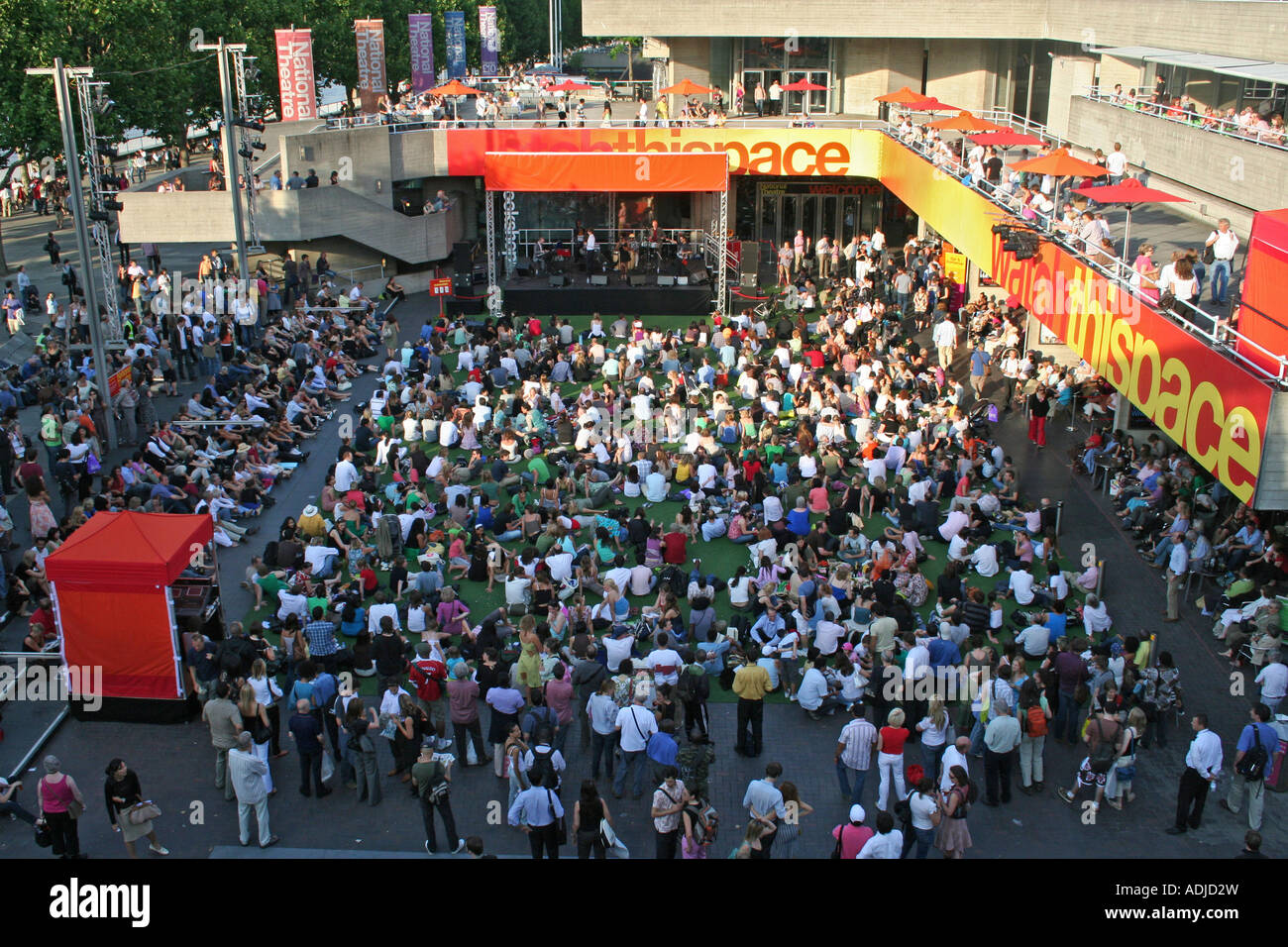 Summer outdoor event at the Southbank, London, England Stock Photo - Alamy