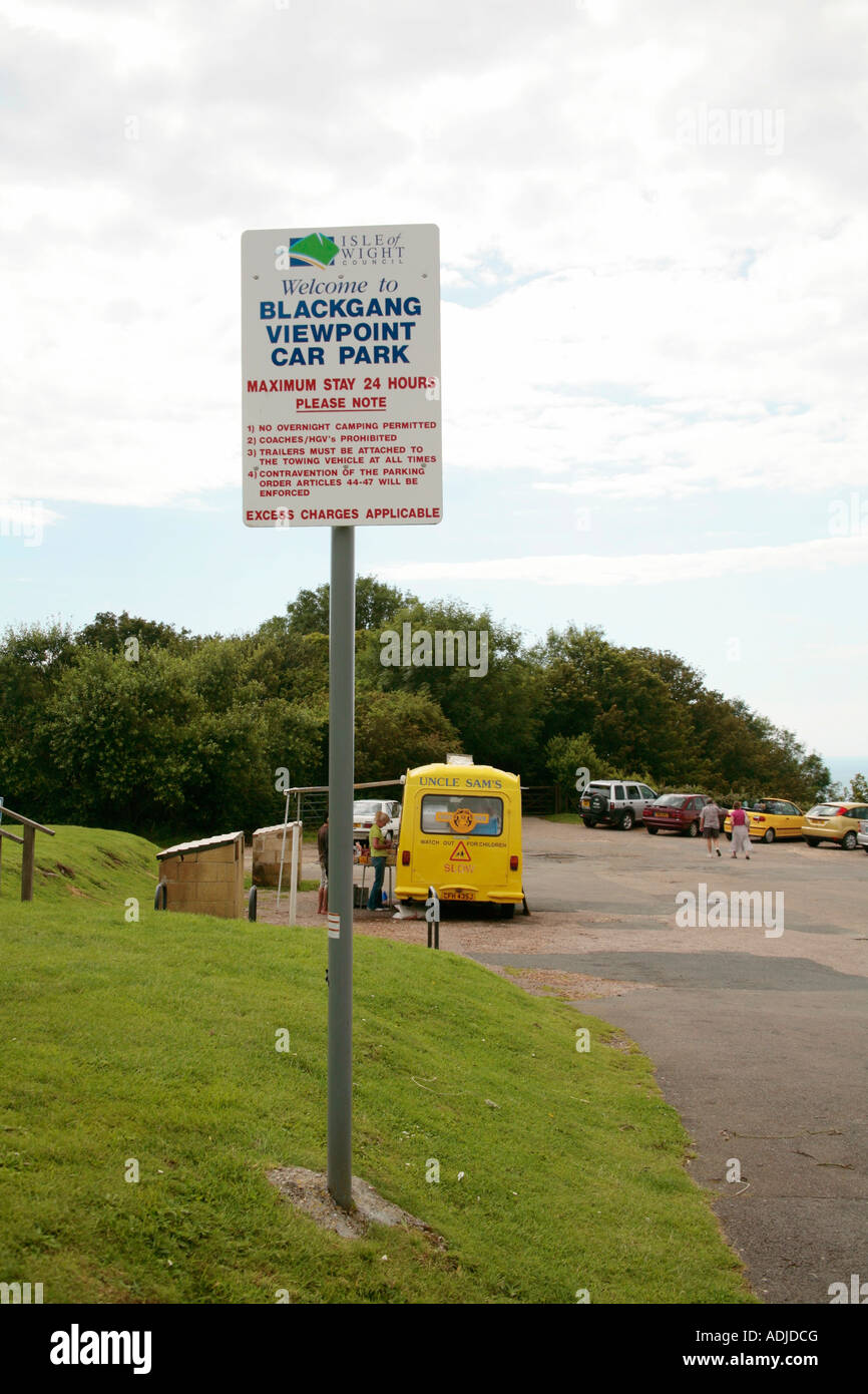 Sign for Blackgang Chine, Isle of Wight, UK Stock Photo - Alamy