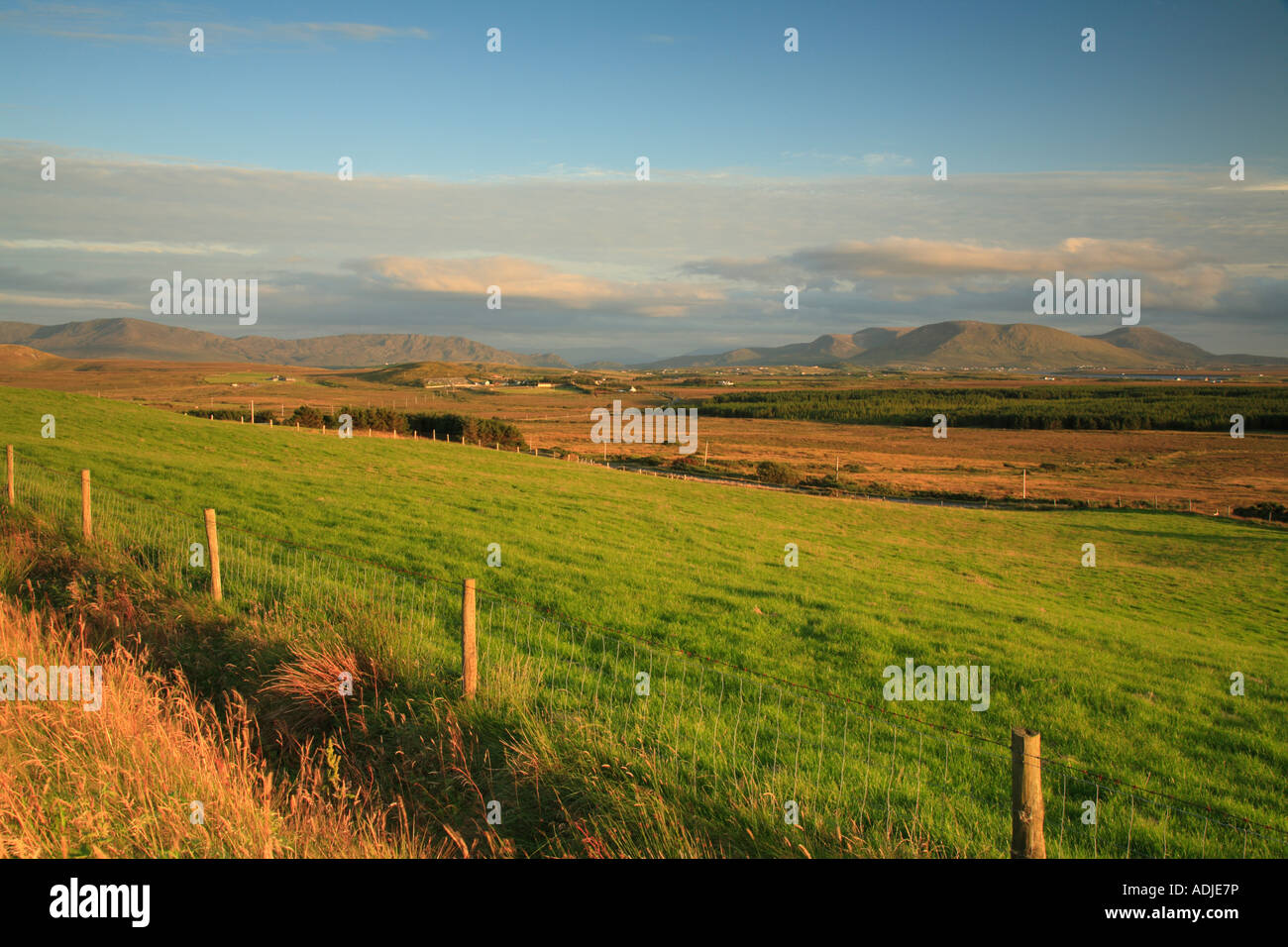 The Nephin Beg Range beyond Ballycroy, County Mayo, Ireland Stock Photo ...