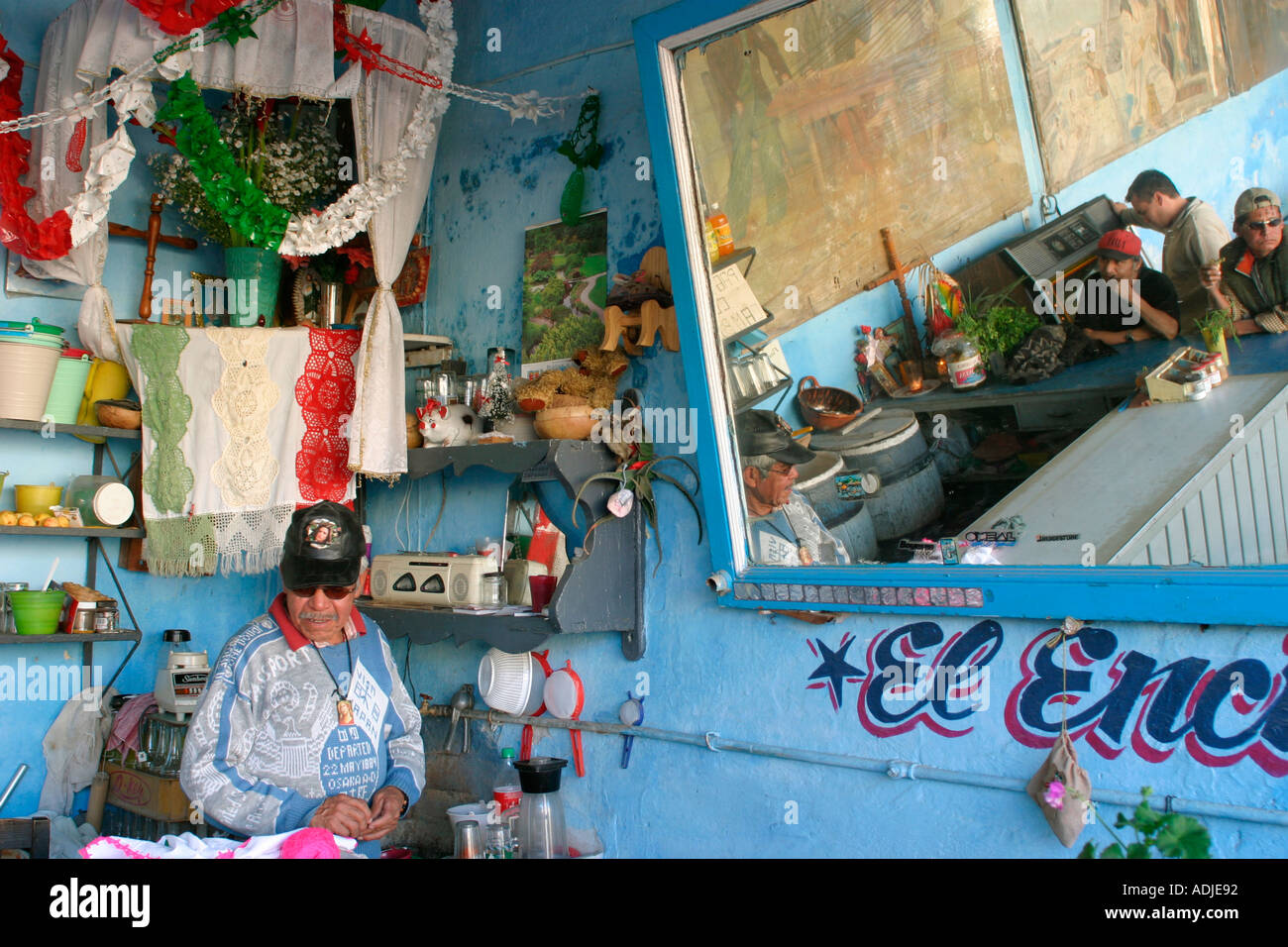 Mexican mexico aztec Indigenous Mexicans Pulqueria bar in Cholula ...