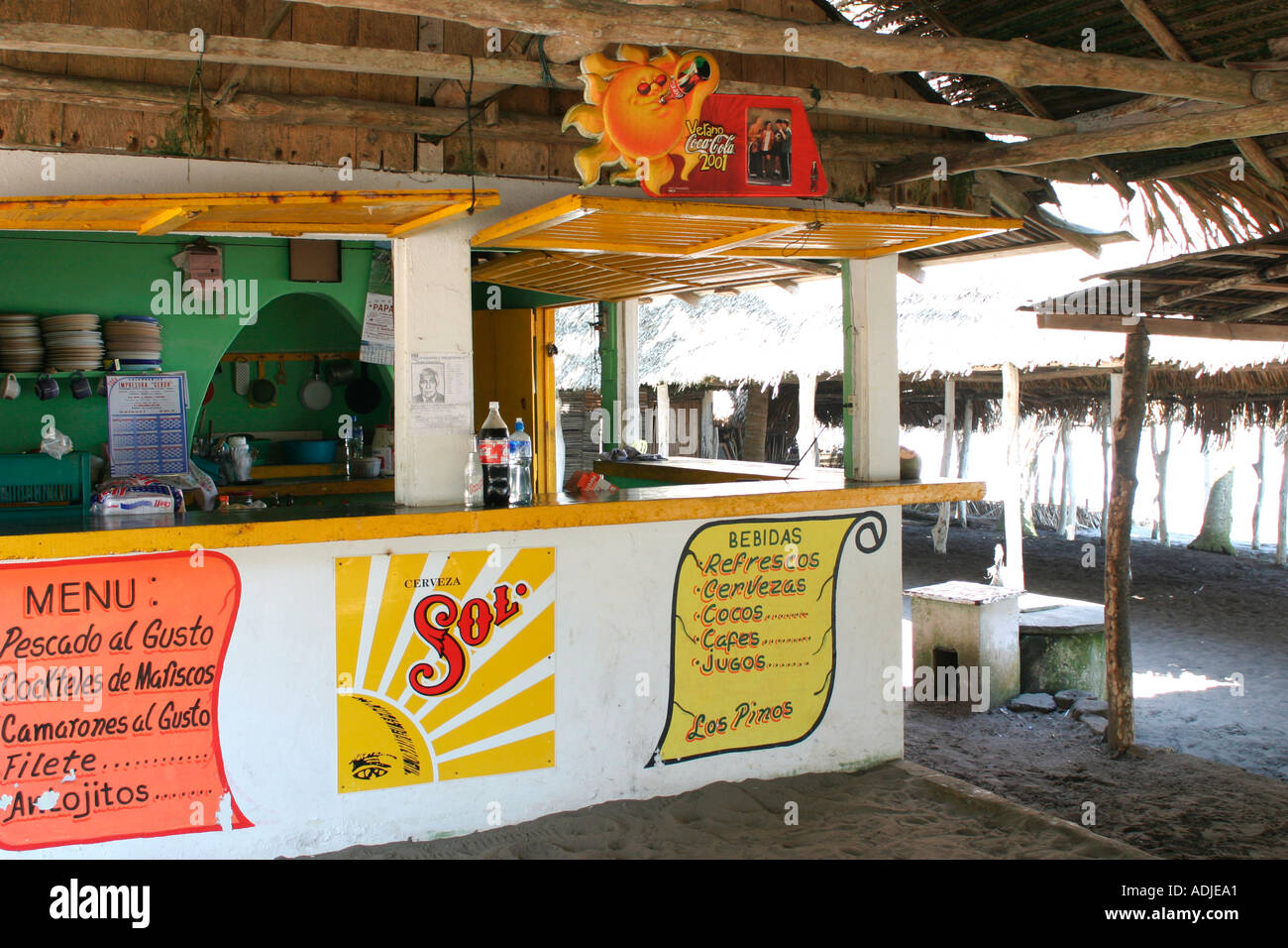 Beach bar at Veracruz Mexico Stock Photo - Alamy