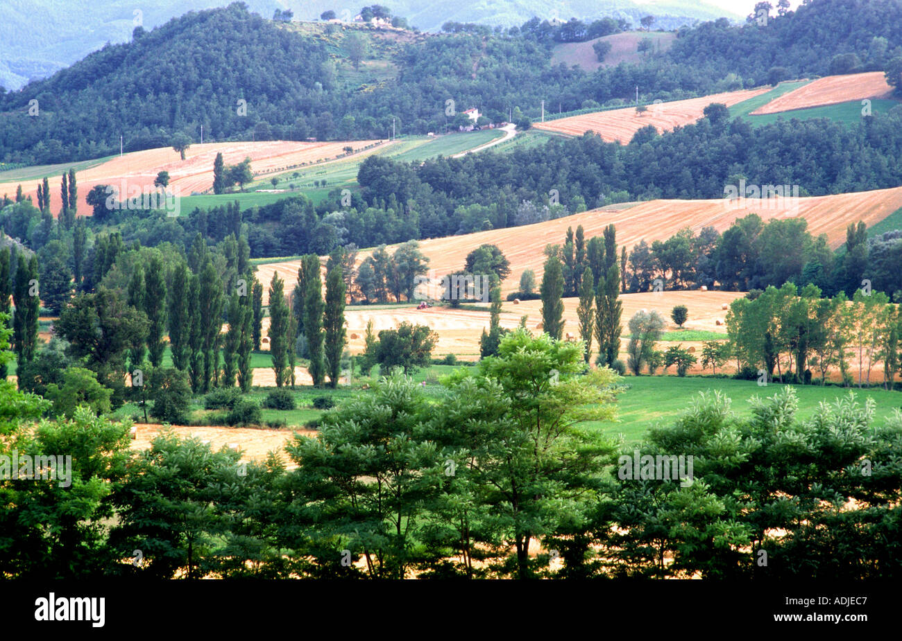 Classic italian landscape field hills hi-res stock photography and ...