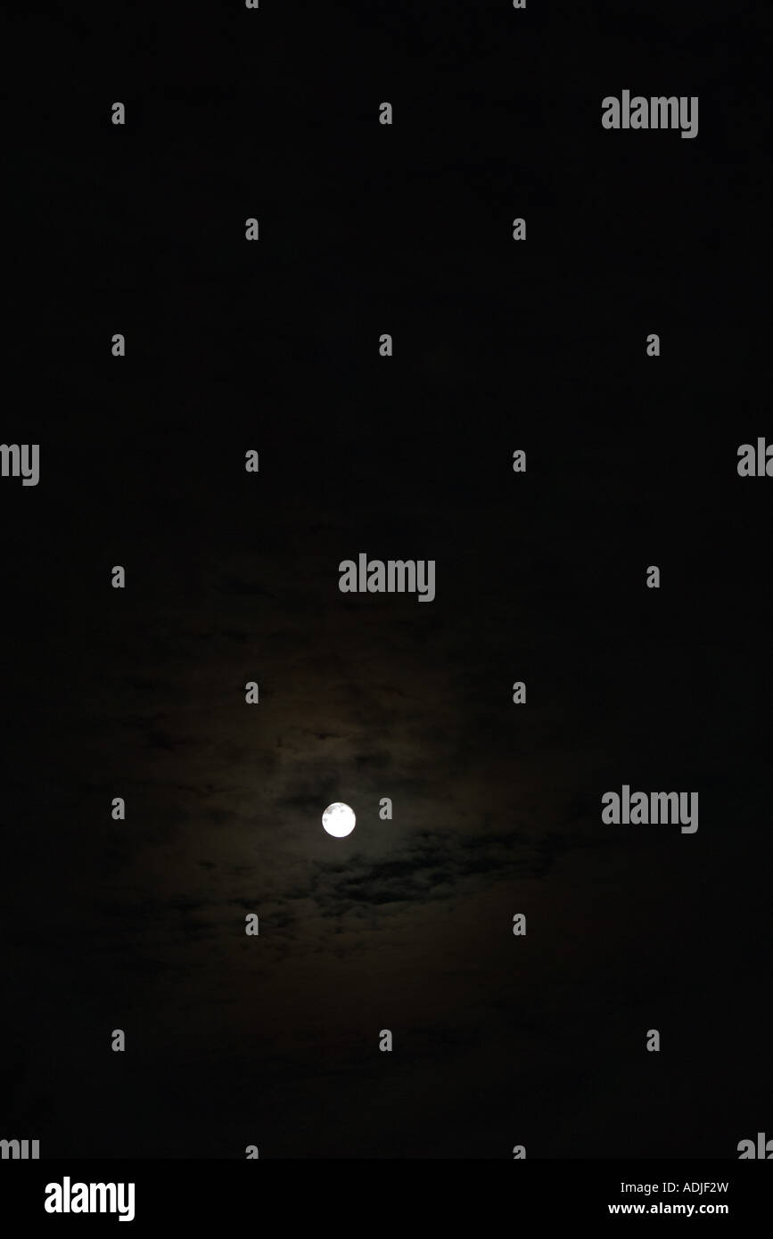Moon at night Stock Photo - Alamy
