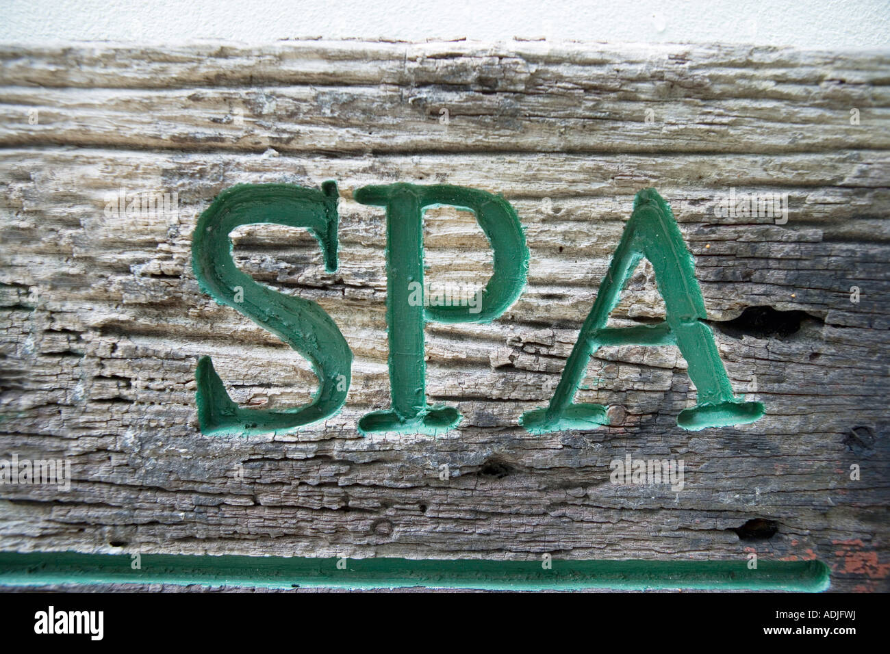 spa tree sign Stock Photo - Alamy