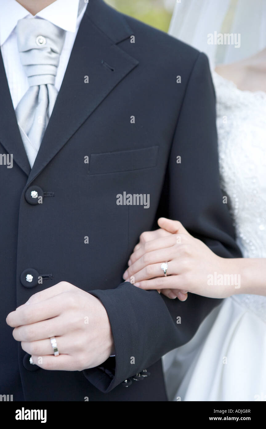 Wedding a bridegroom and a bride Stock Photo - Alamy