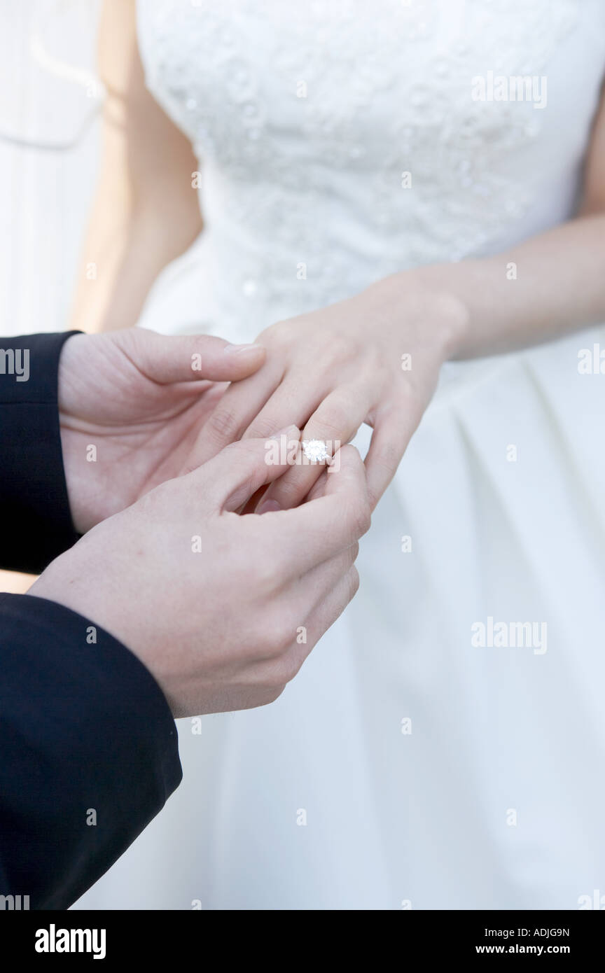 Wedding a bridegroom and a bride Stock Photo - Alamy