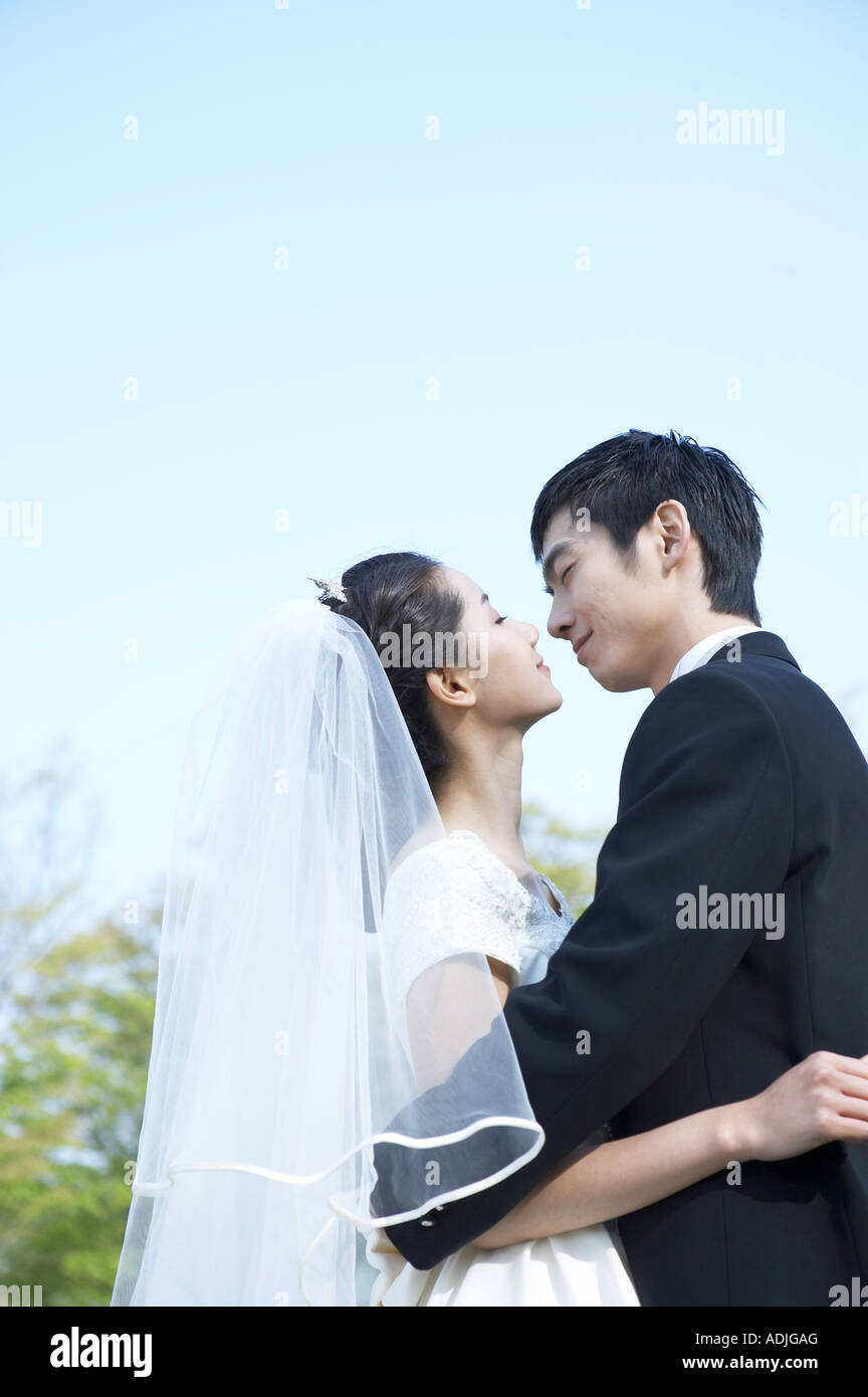 Wedding a bridegroom and a bride Stock Photo - Alamy