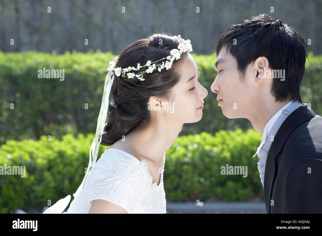 Wedding a bridegroom and a bride Stock Photo - Alamy