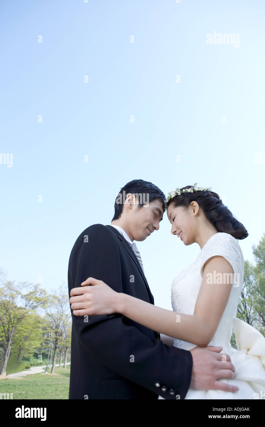 Wedding a bridegroom and a bride Stock Photo - Alamy