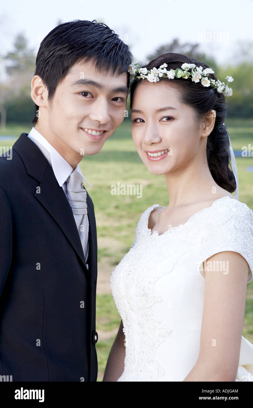 Wedding a bridegroom and a bride Stock Photo - Alamy