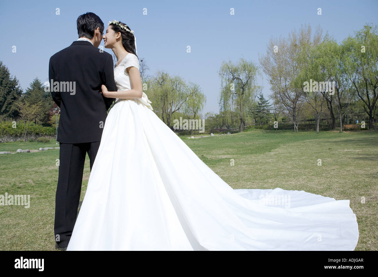 Wedding a bridegroom and a bride Stock Photo - Alamy