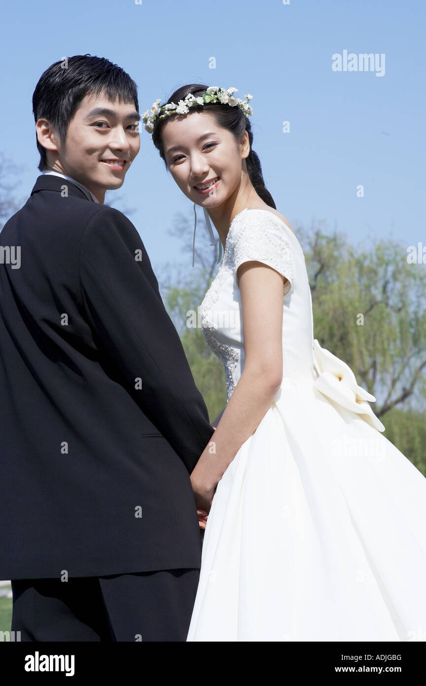 Wedding a bridegroom and a bride Stock Photo - Alamy