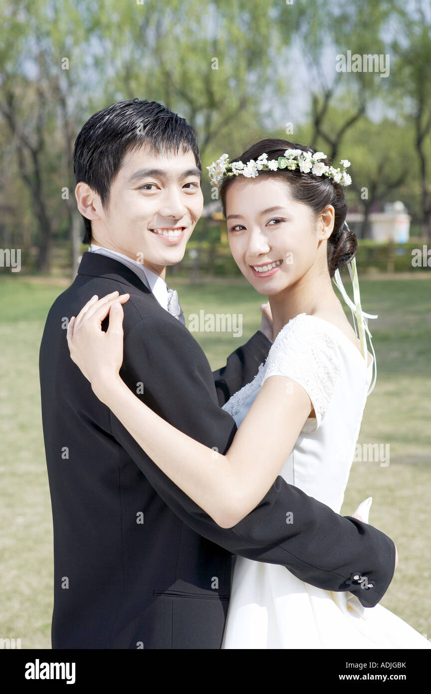Wedding a bridegroom and a bride Stock Photo - Alamy