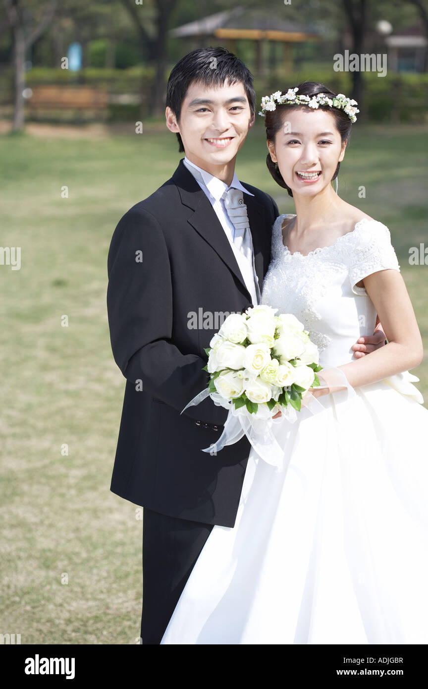 Wedding a bridegroom and a bride Stock Photo - Alamy