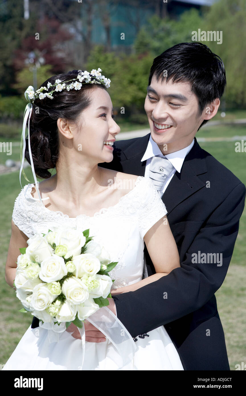 Wedding a bridegroom and a bride Stock Photo - Alamy