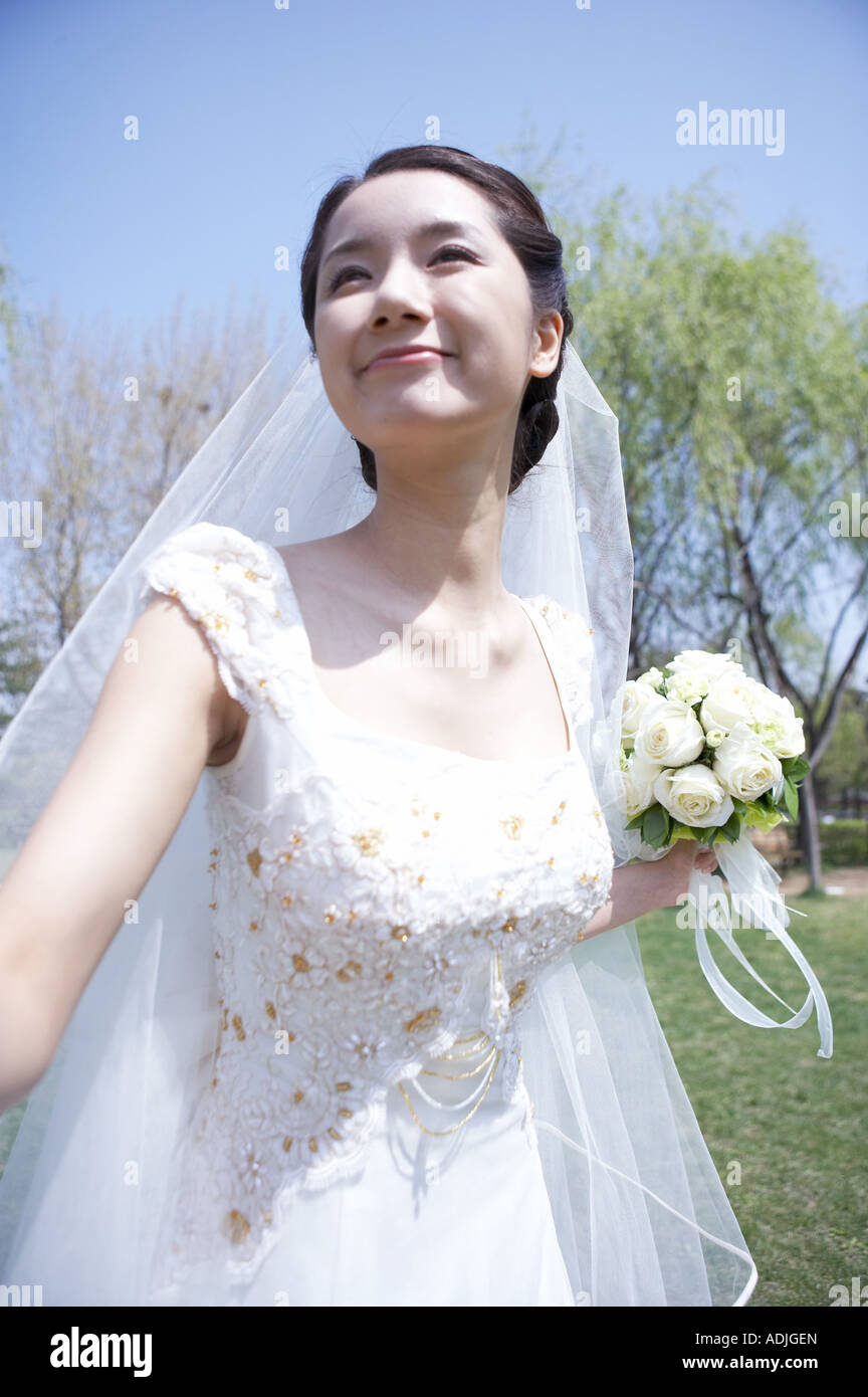 Wedding a bride Stock Photo - Alamy